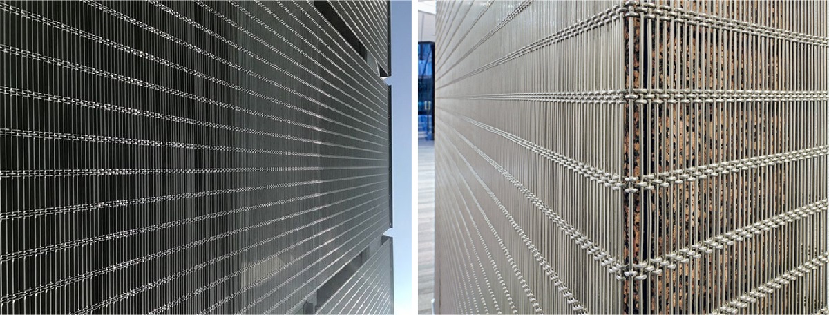 METART-WW46 Creative Facade Screen Mesh crafted by architectural woven ...